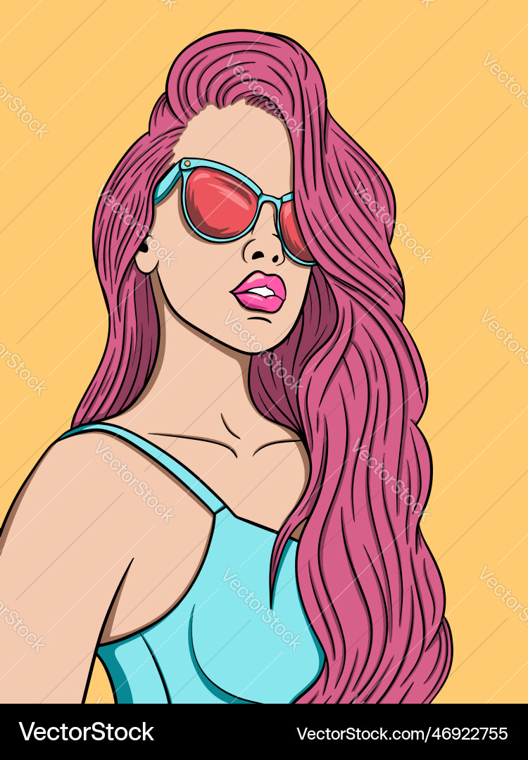 Party girl Royalty Free Vector Image - VectorStock
