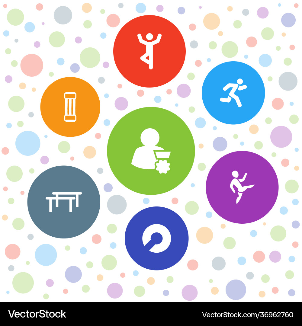 Athlete icons Royalty Free Vector Image - VectorStock