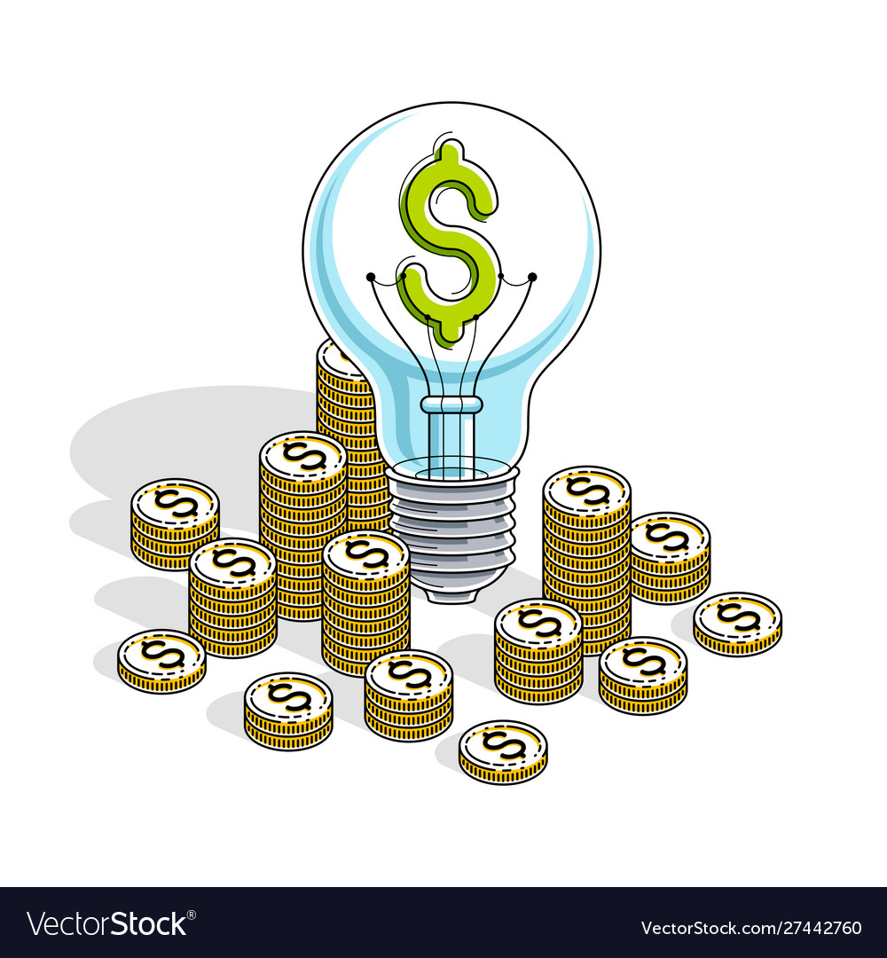 Business creative idea concept light bulb Vector Image Business creative idea concept light bulb Vector Image