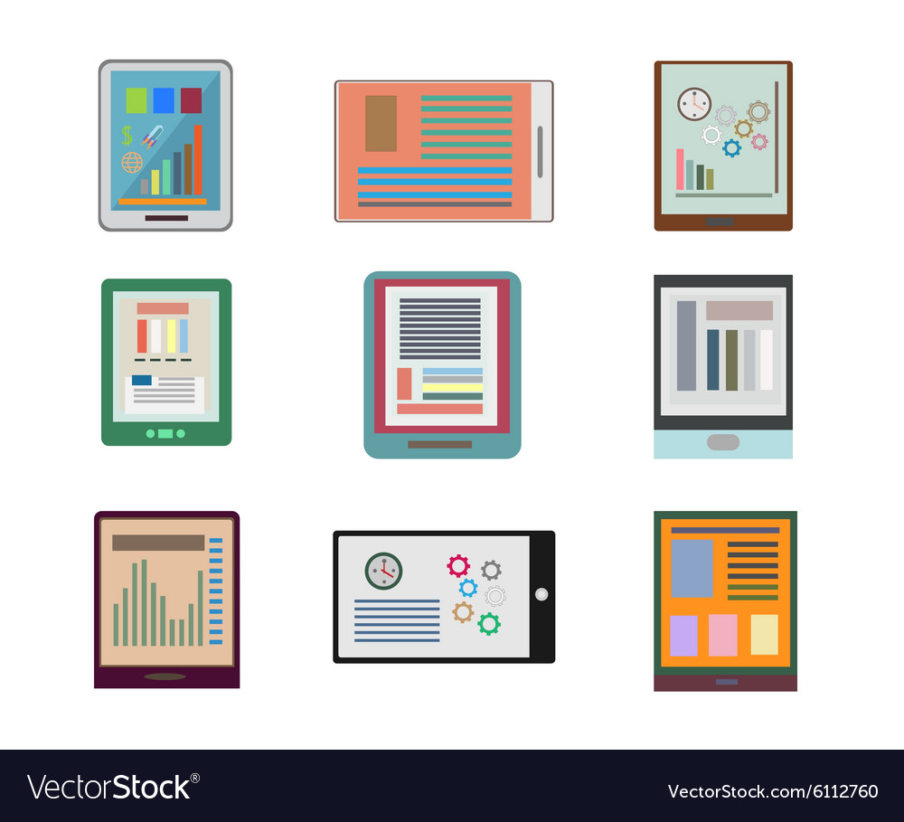 Flat design computer Royalty Free Vector Image