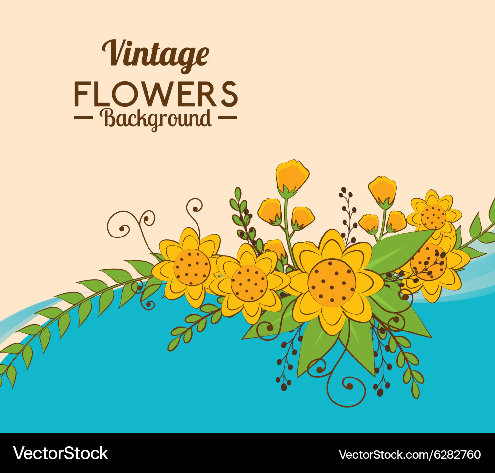 Flowers and floral design Royalty Free Vector Image