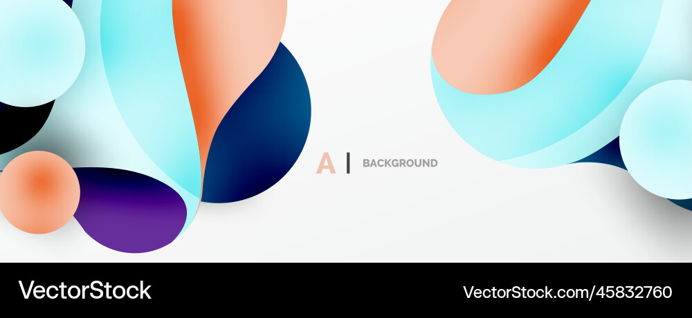 Flowing geometric shapes minimalist abstract Vector Image