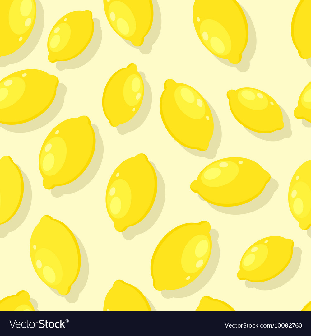 Lemon seamless pattern Royalty Free Vector Image