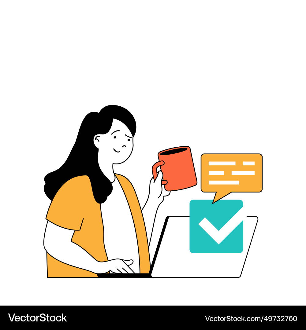Marketing and development concept with cartoon Vector Image