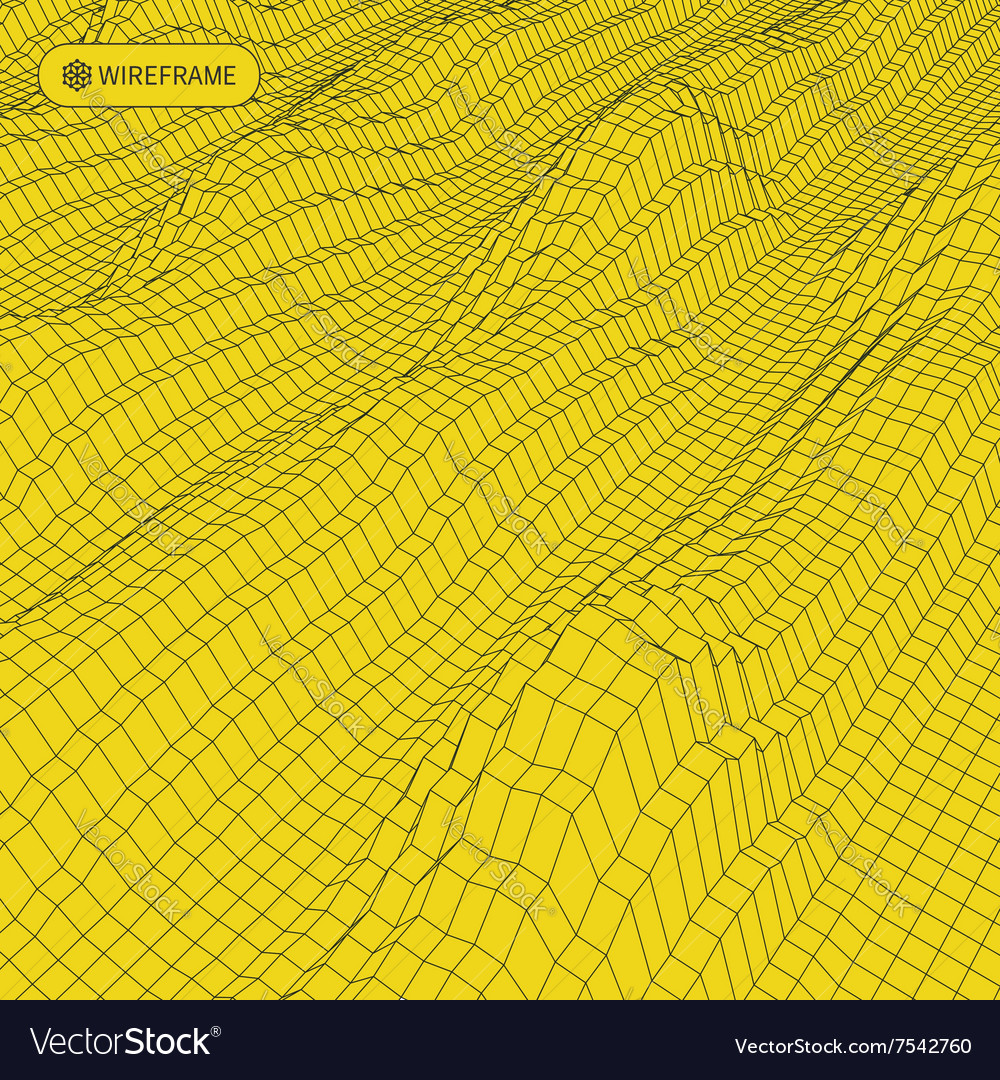 Network Abstract Background 3d Technology Vector Image