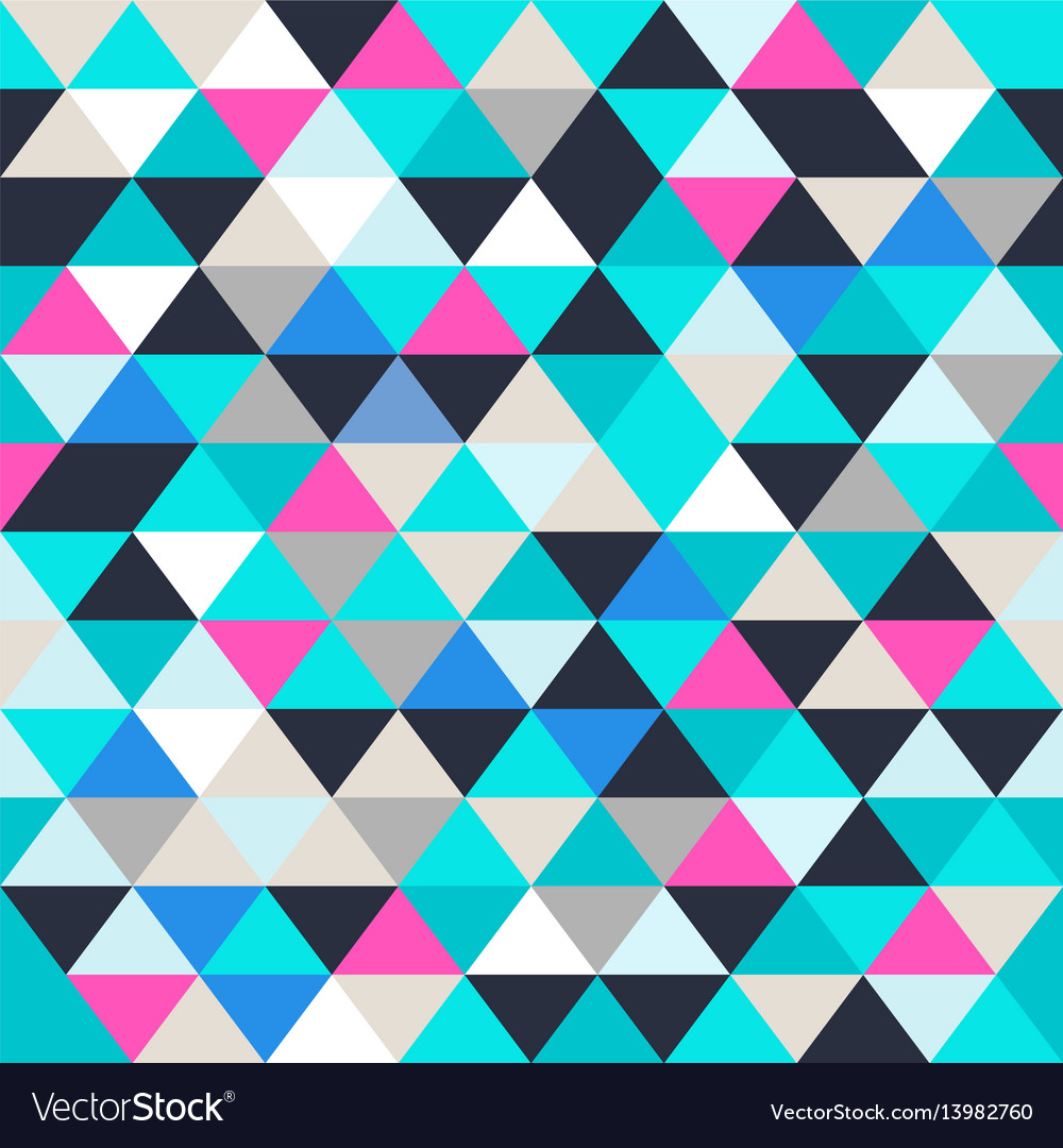 Triangle seamless texture Royalty Free Vector Image