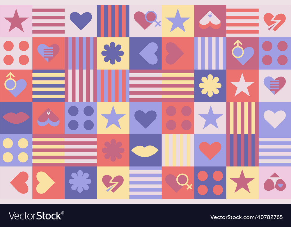Abstract flat pattern Royalty Free Vector Image