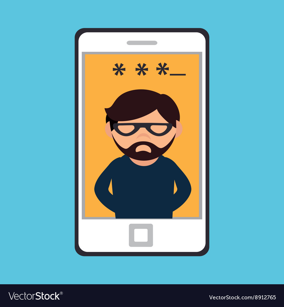 Computer user design Royalty Free Vector Image