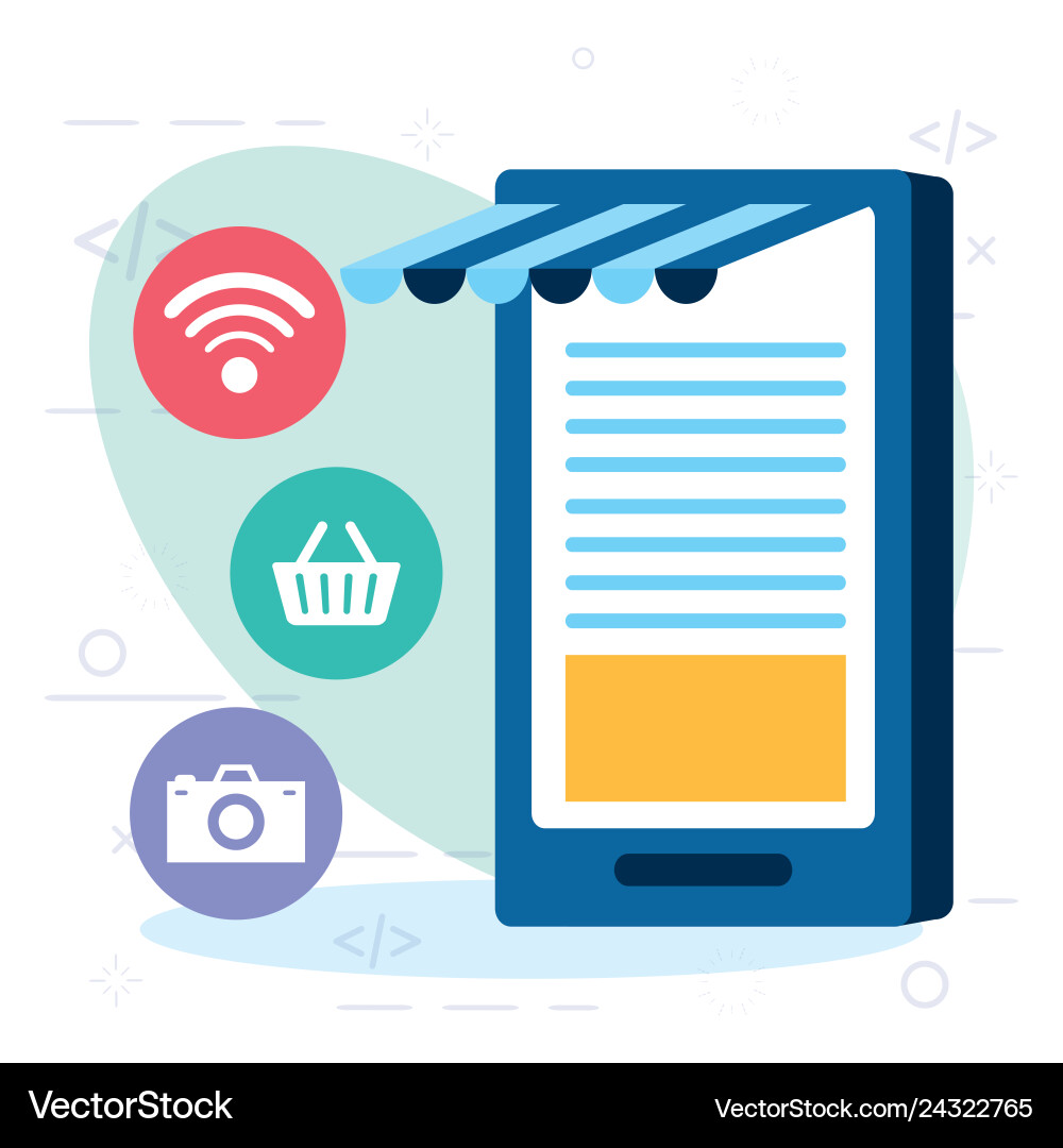 Online shopping design Royalty Free Vector Image