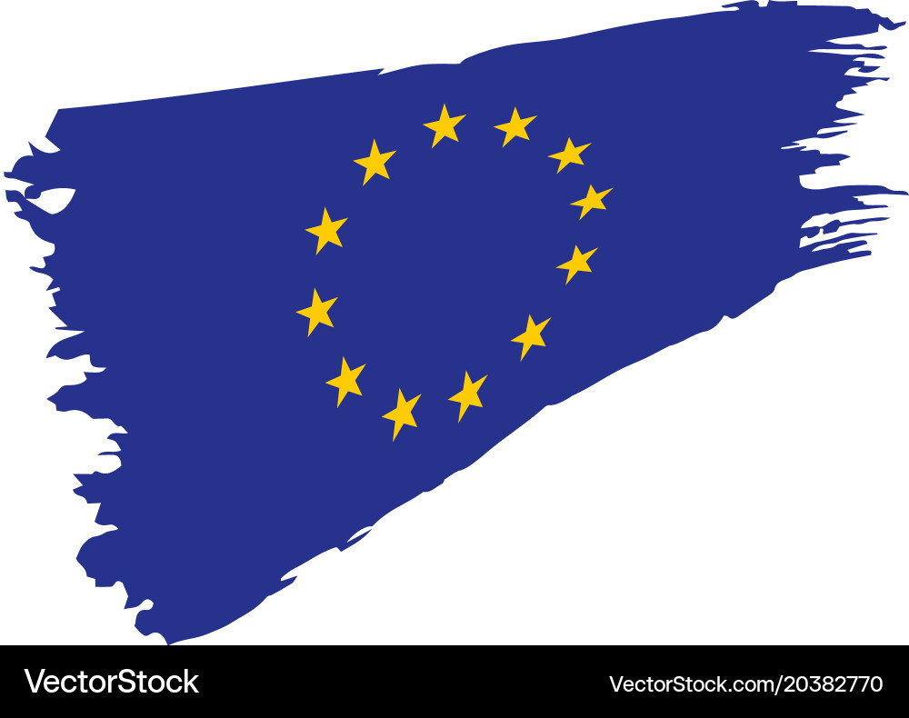 European union flag Royalty Free Vector Image - VectorStock