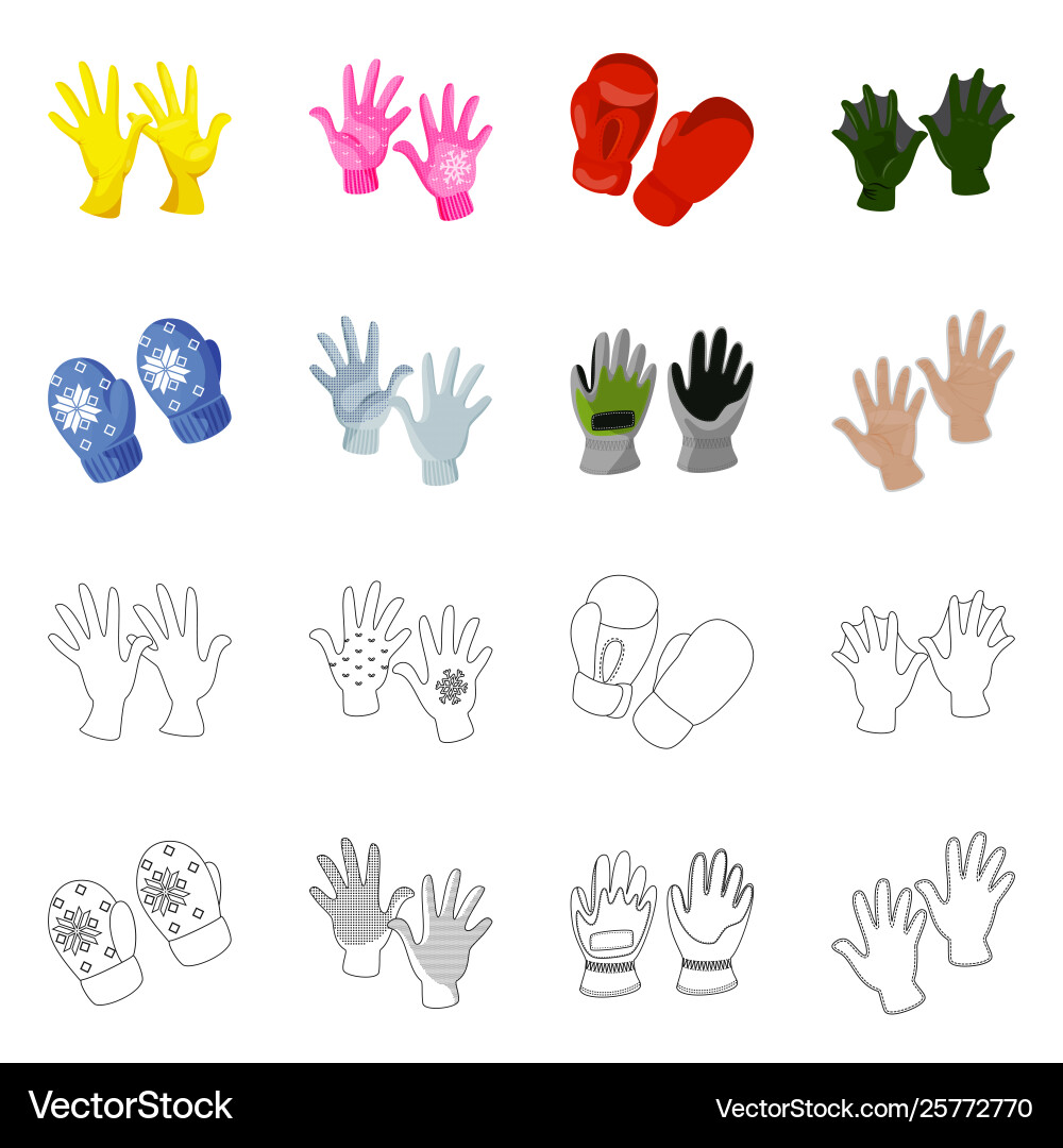 Isolated object silhouette and safety sign set Vector Image