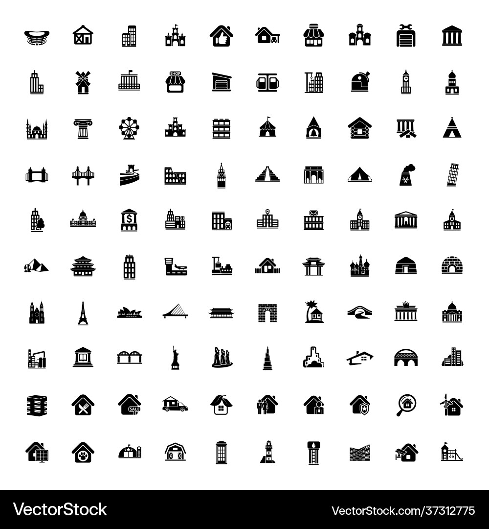 Architecture city house construction shop Vector Image