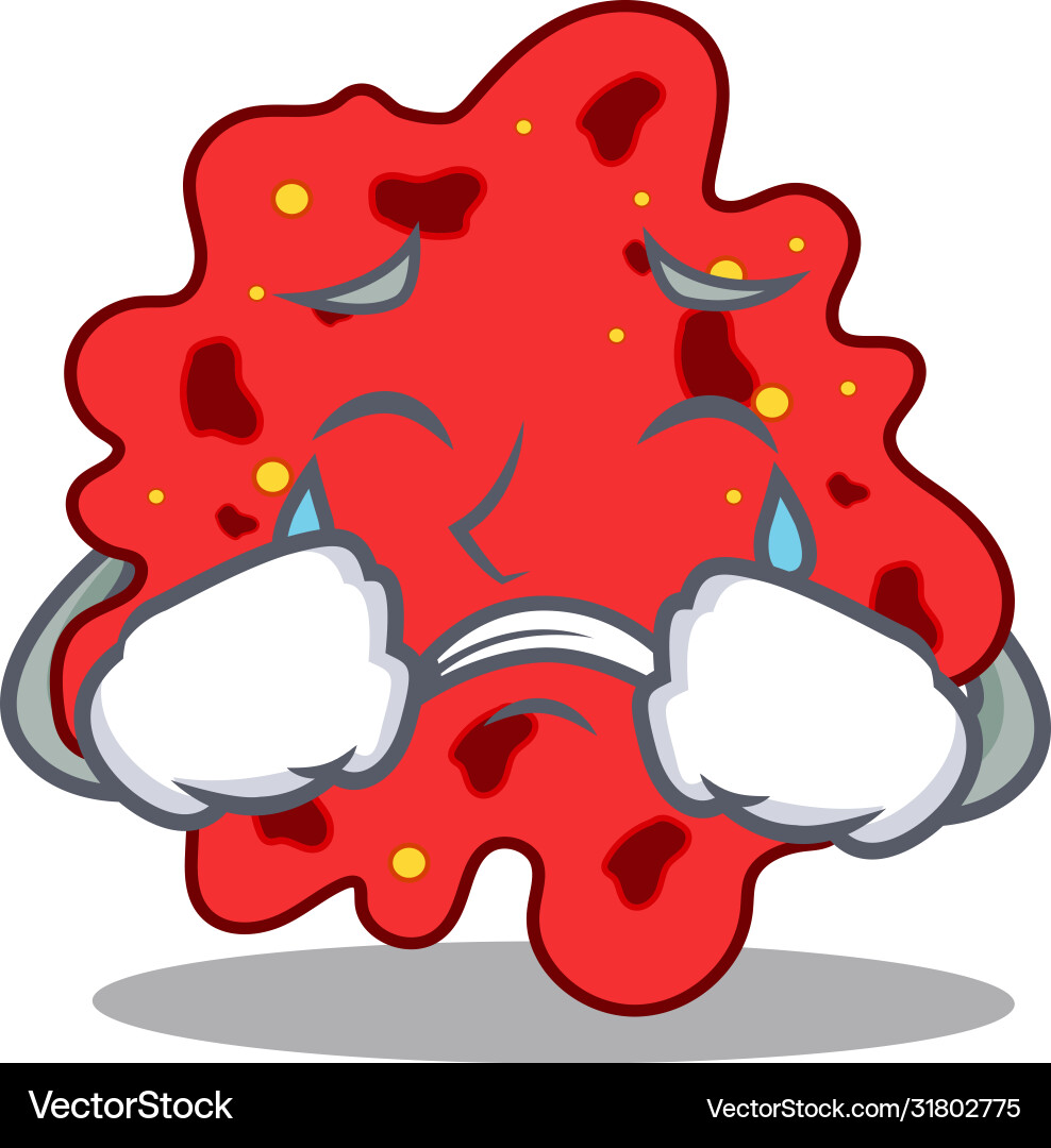 Cartoon character design streptococcus Royalty Free Vector