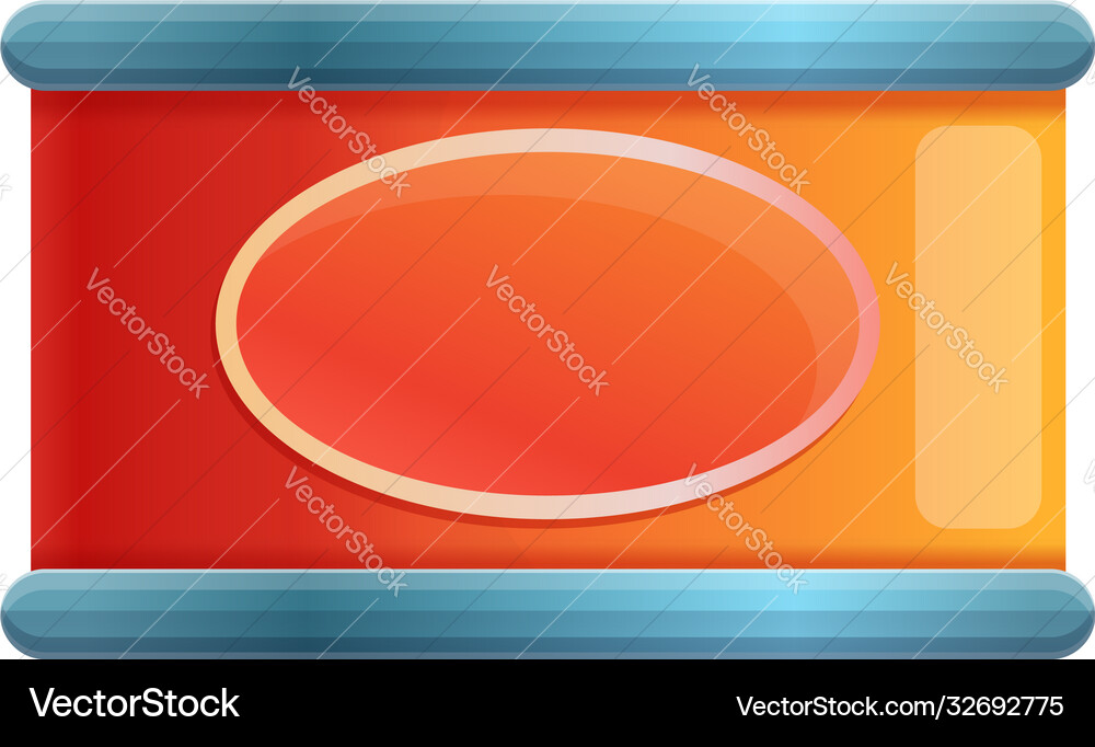 Fish tin can icon cartoon style Royalty Free Vector Image