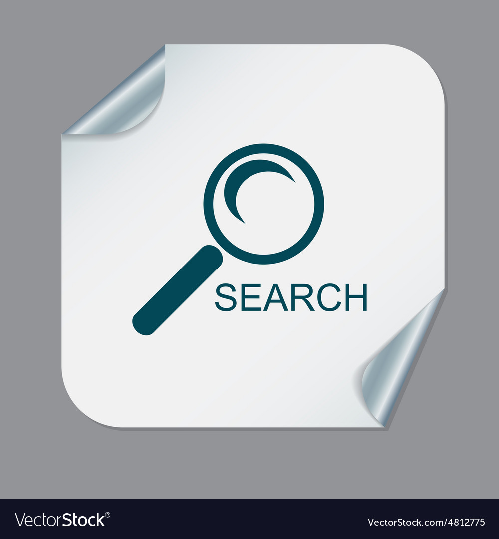 Magnifier search Royalty Free Vector Image - VectorStock