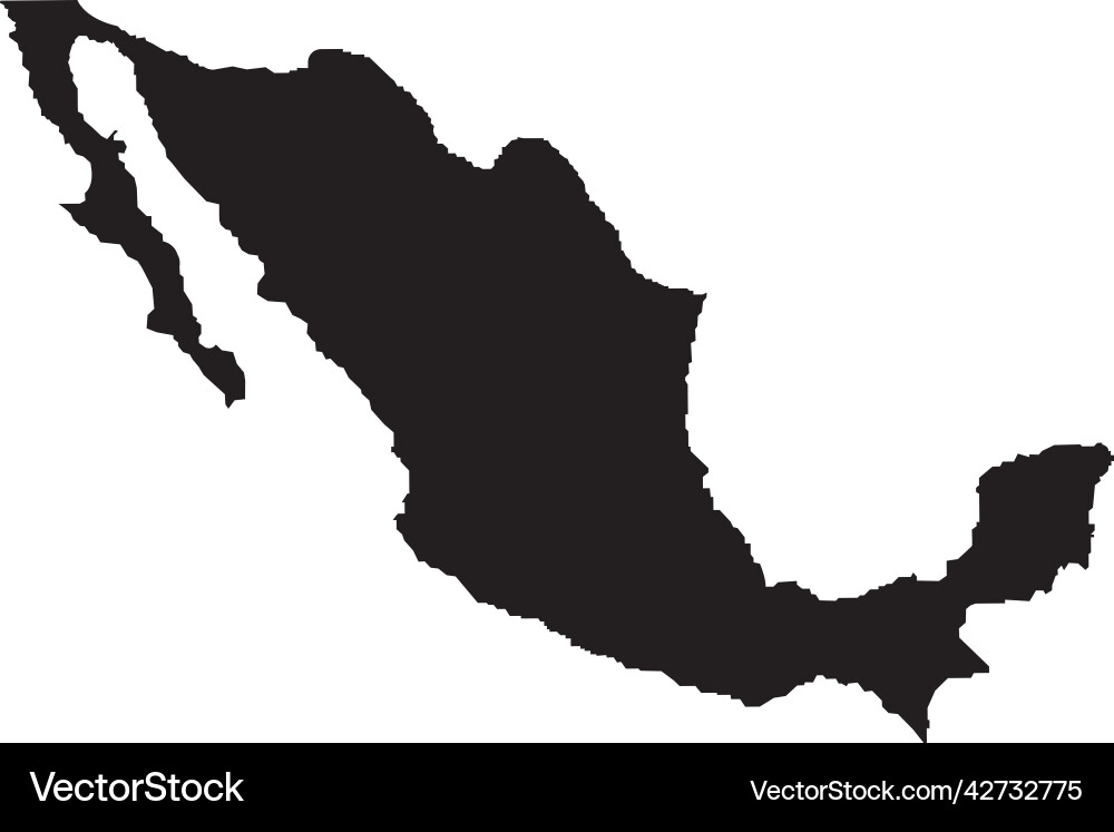 Mexico map icon Royalty Free Vector Image - VectorStock