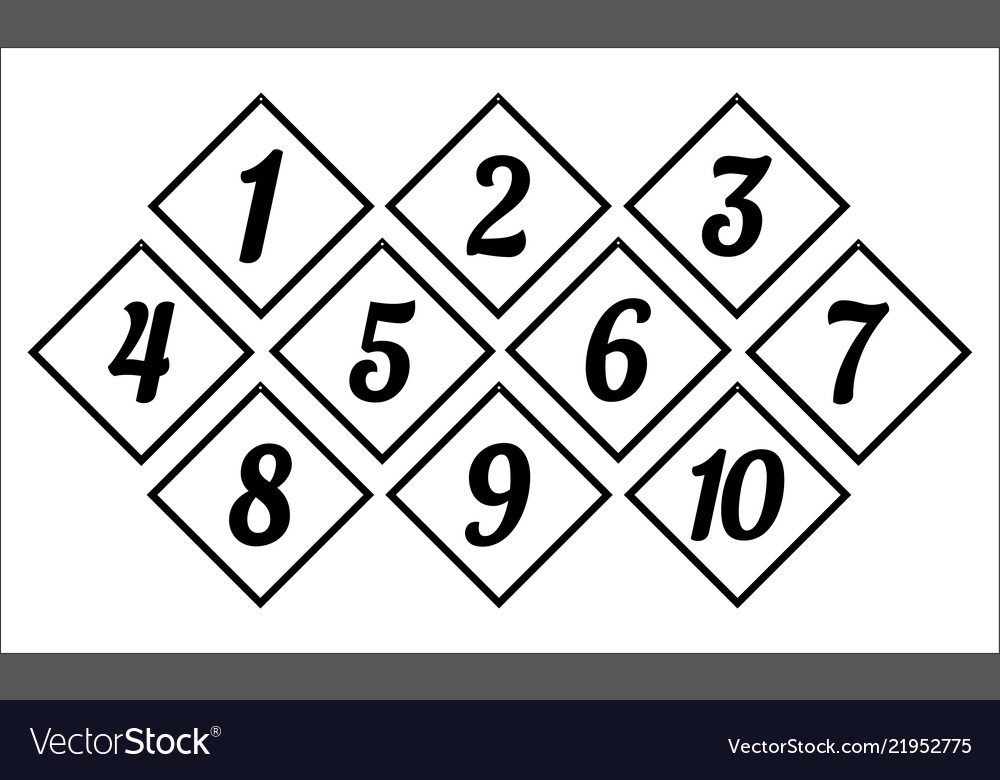 Numbers Royalty Free Vector Image - VectorStock
