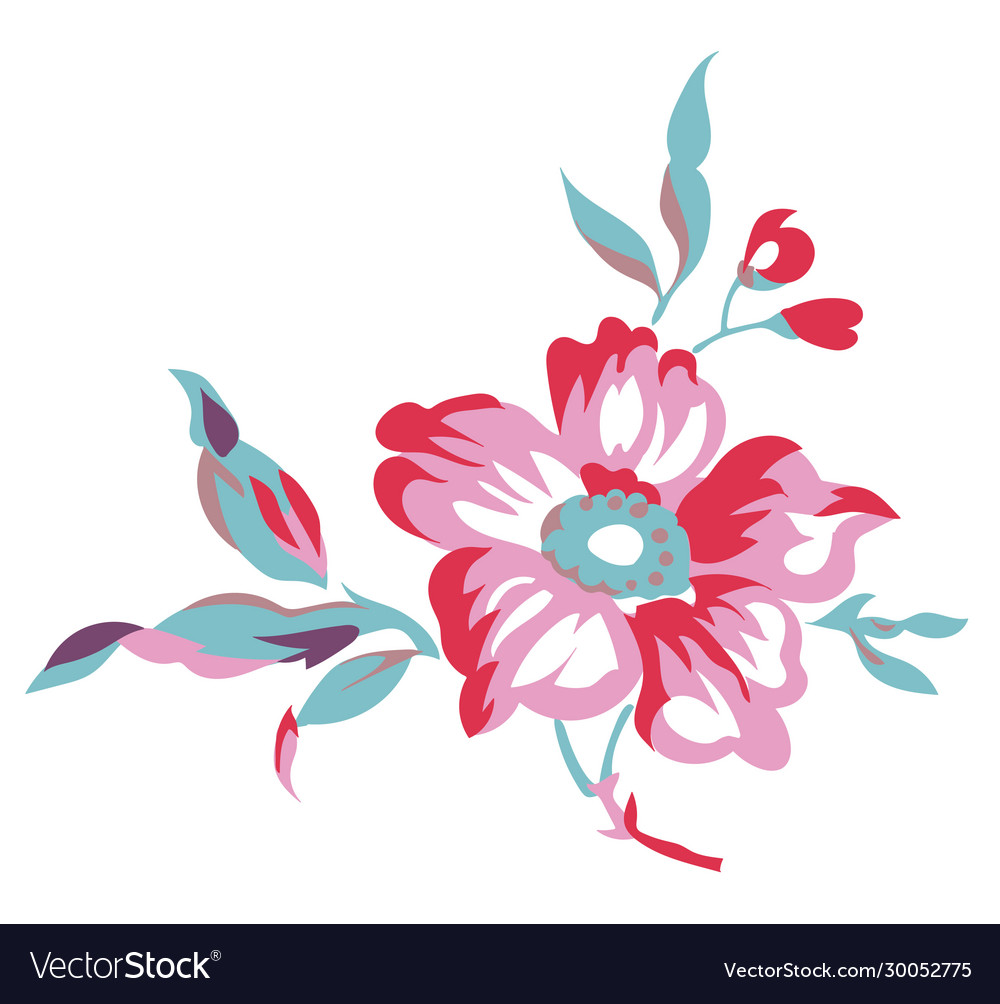 Vintage style floral Royalty Free Vector Image