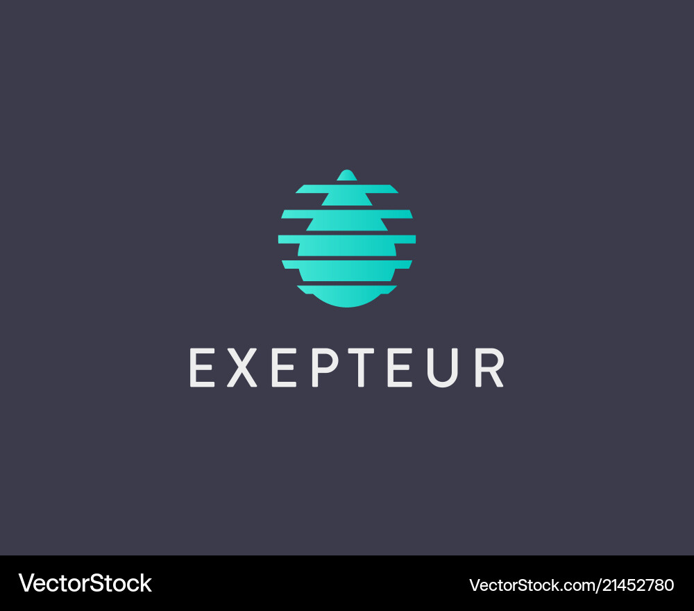 Abstract water aqua recycle logo design Royalty Free Vector
