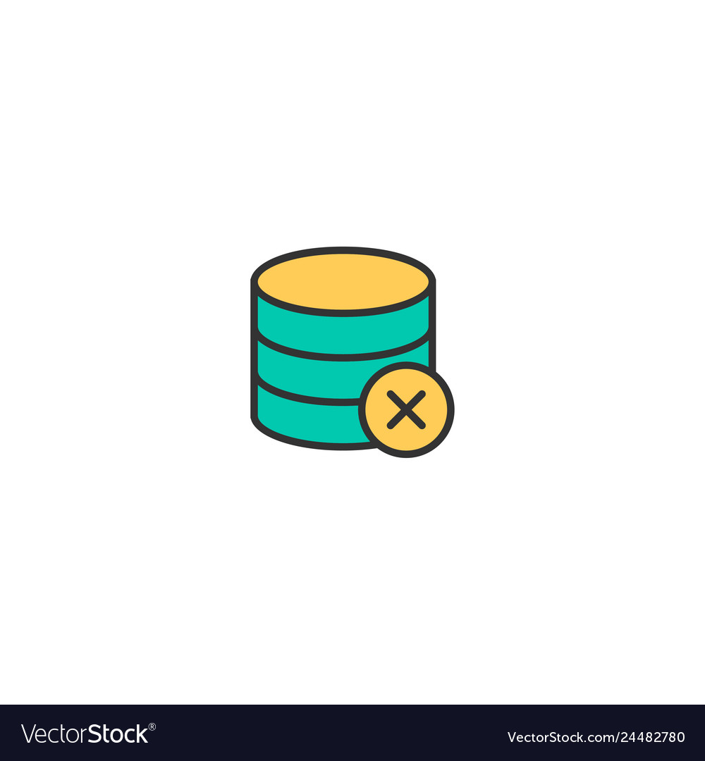 Database icon design interaction icon design Vector Image