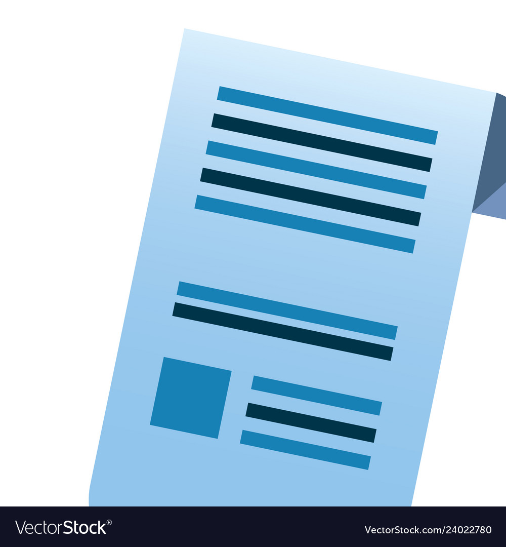 Document paper sheet Royalty Free Vector Image
