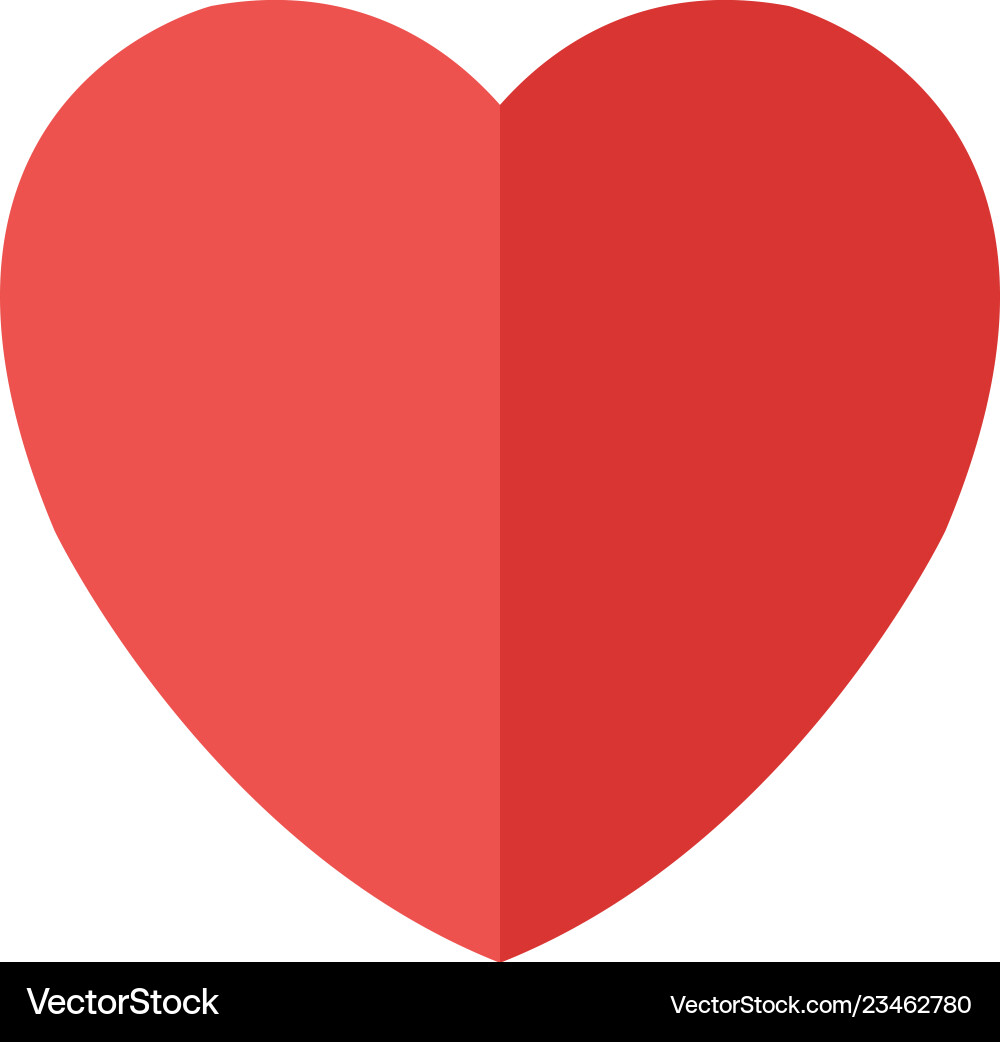 Heart love isolated icon Royalty Free Vector Image