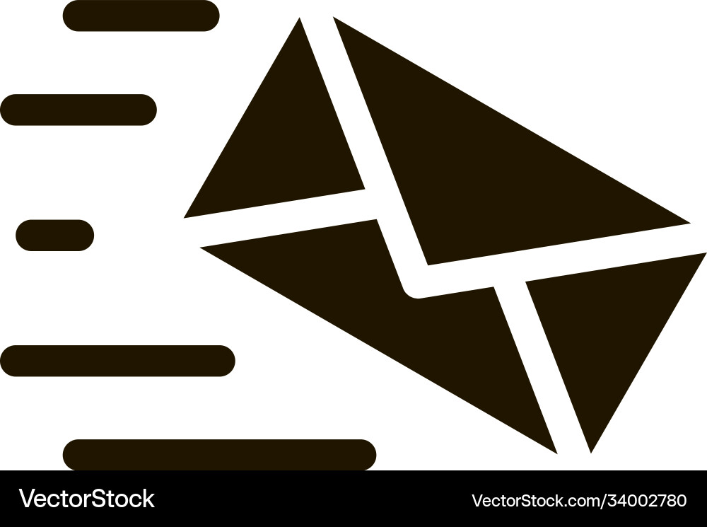 Mail letter postal transportation company icon Vector Image
