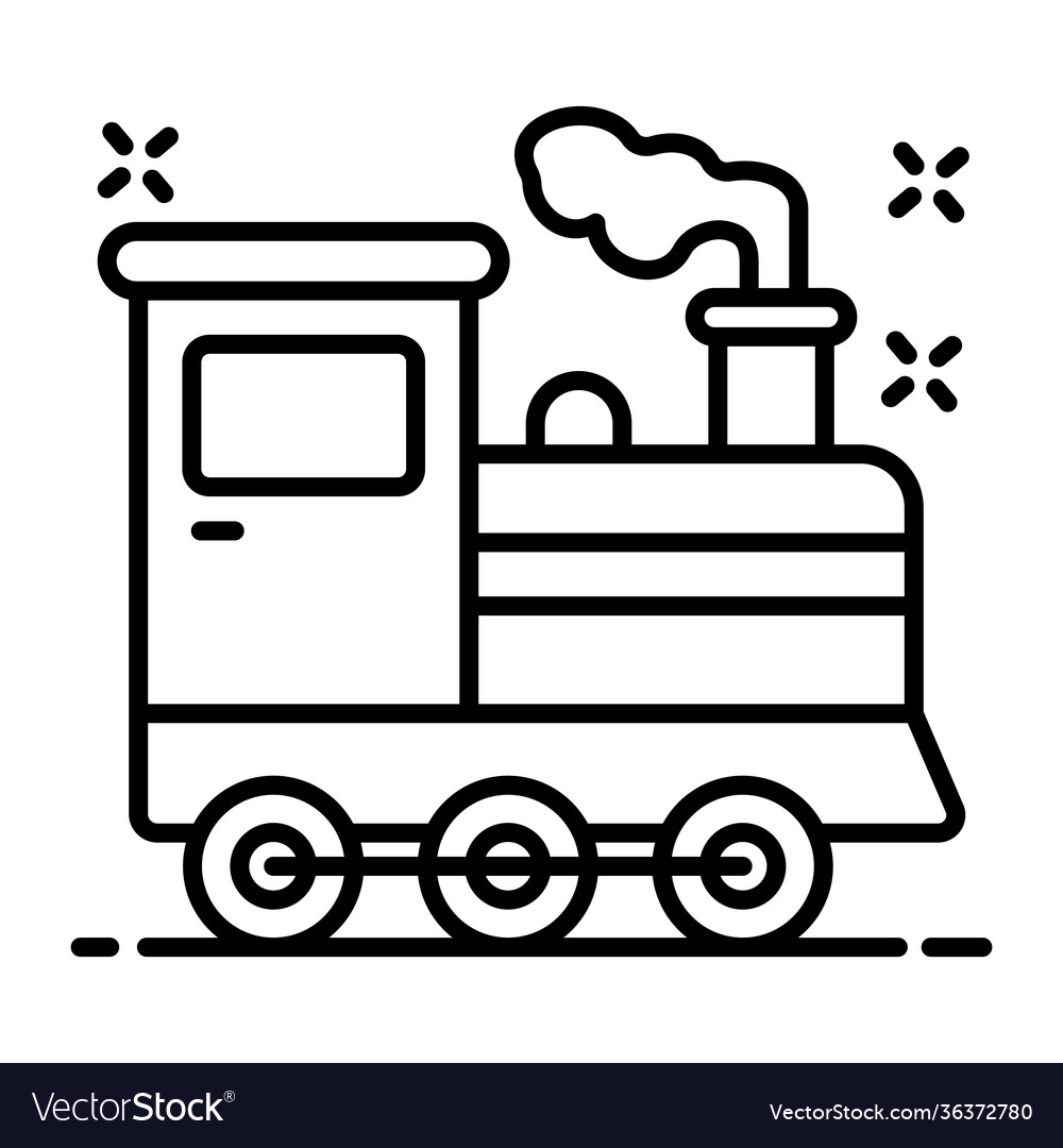 Train engine Royalty Free Vector Image - VectorStock