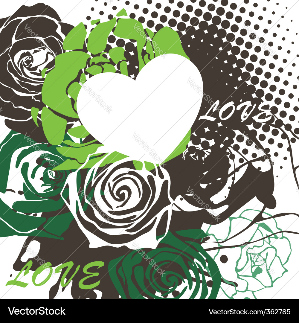 Floral postcard Royalty Free Vector Image - VectorStock