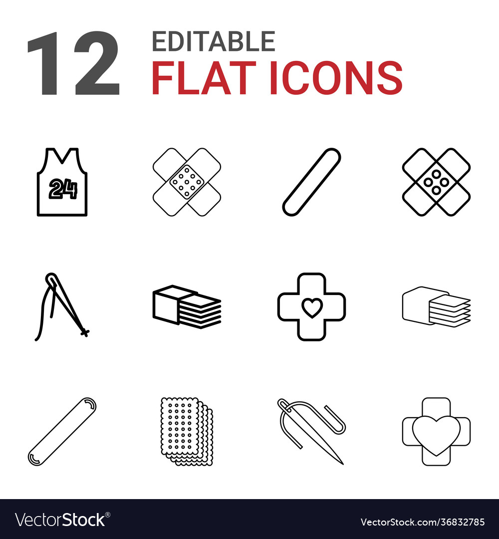 Patch icons Royalty Free Vector Image - VectorStock