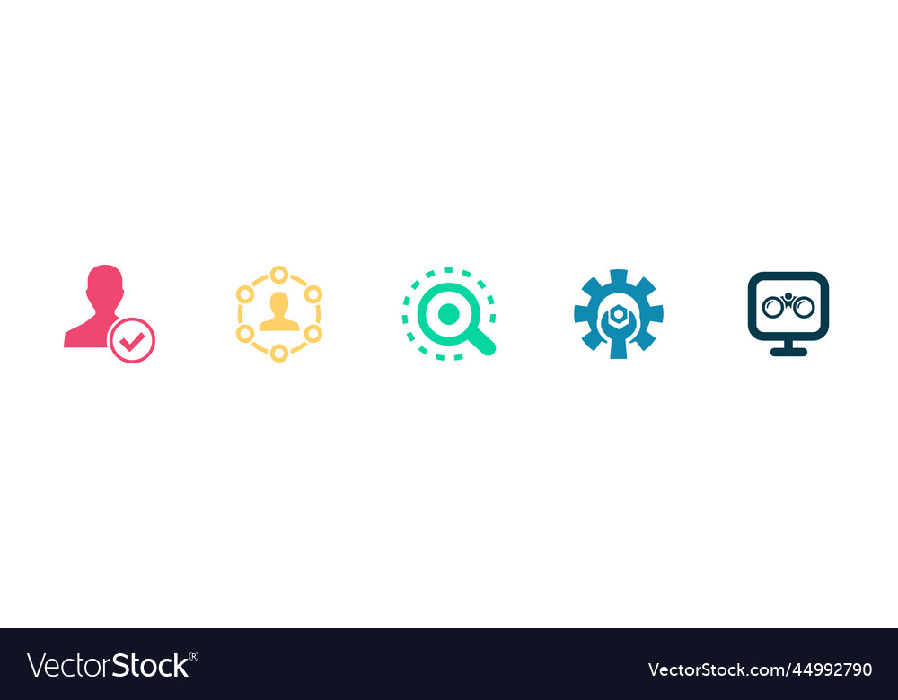 Account client analyze optimize monitoring Vector Image Account client analyze optimize monitoring Vector Image