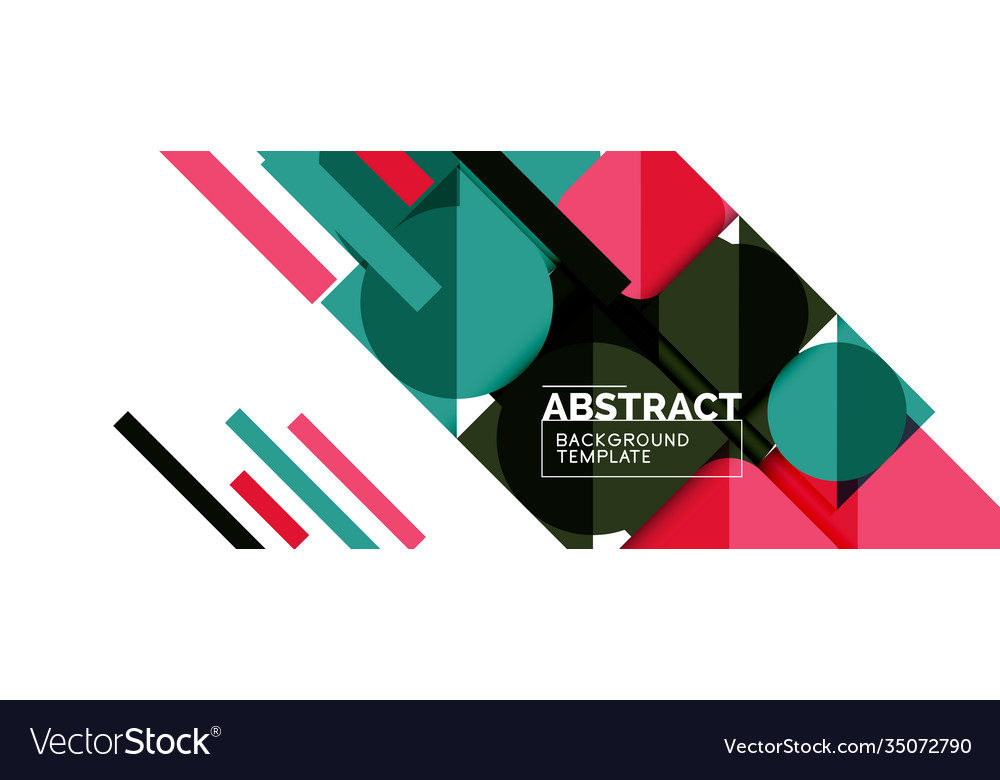 Clean minimal geometric abstract background Vector Image