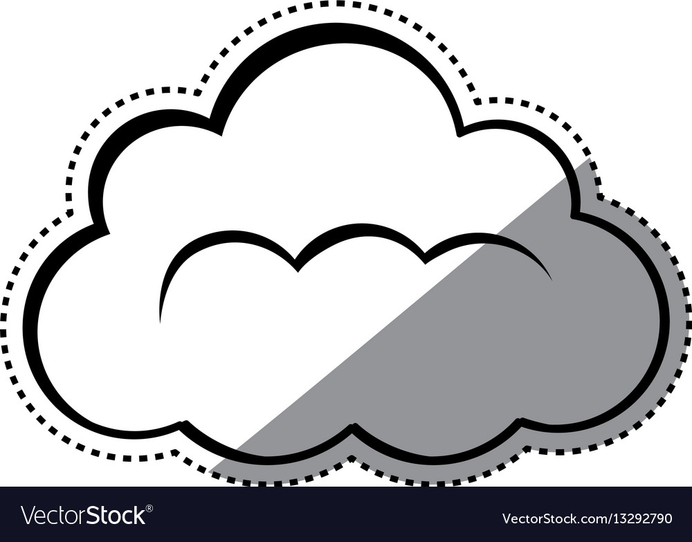 Cloud computing technology Royalty Free Vector Image