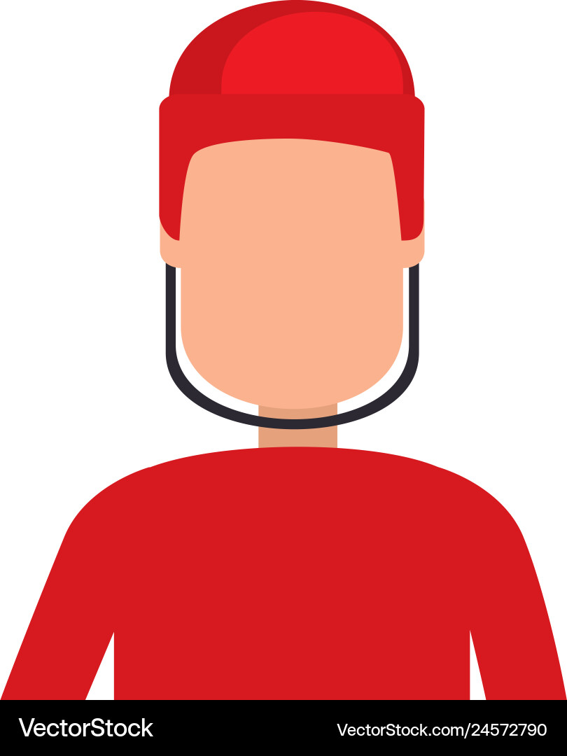 Hockey player avatar character Royalty Free Vector Image