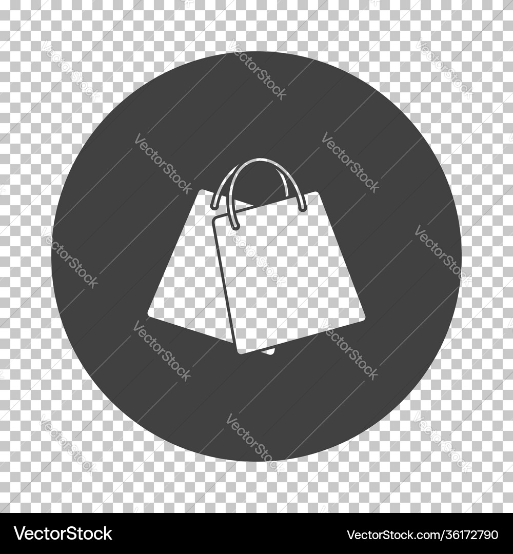 Two shopping bags icon Royalty Free Vector Image
