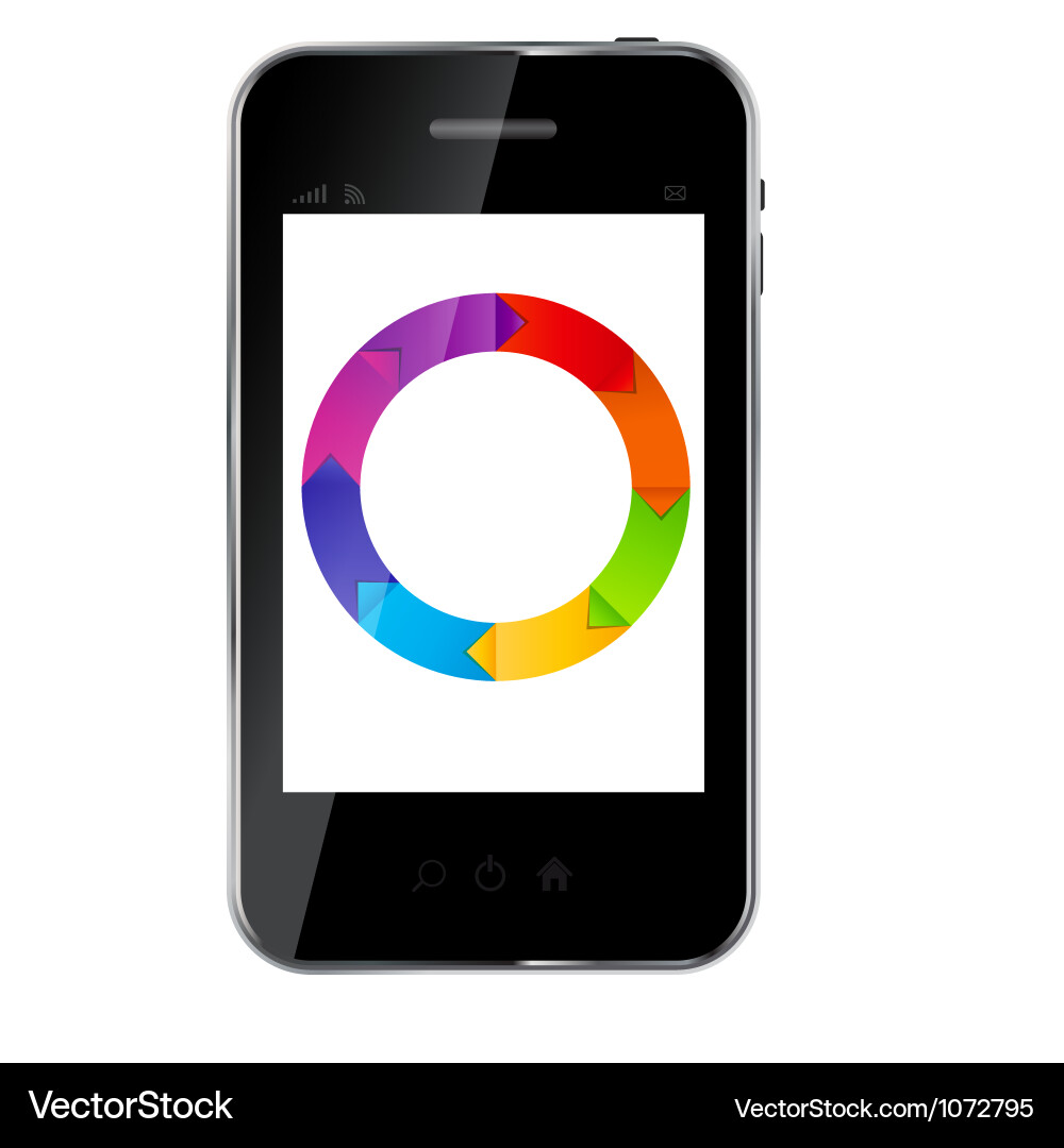 Abstract design phone for different business Vector Image