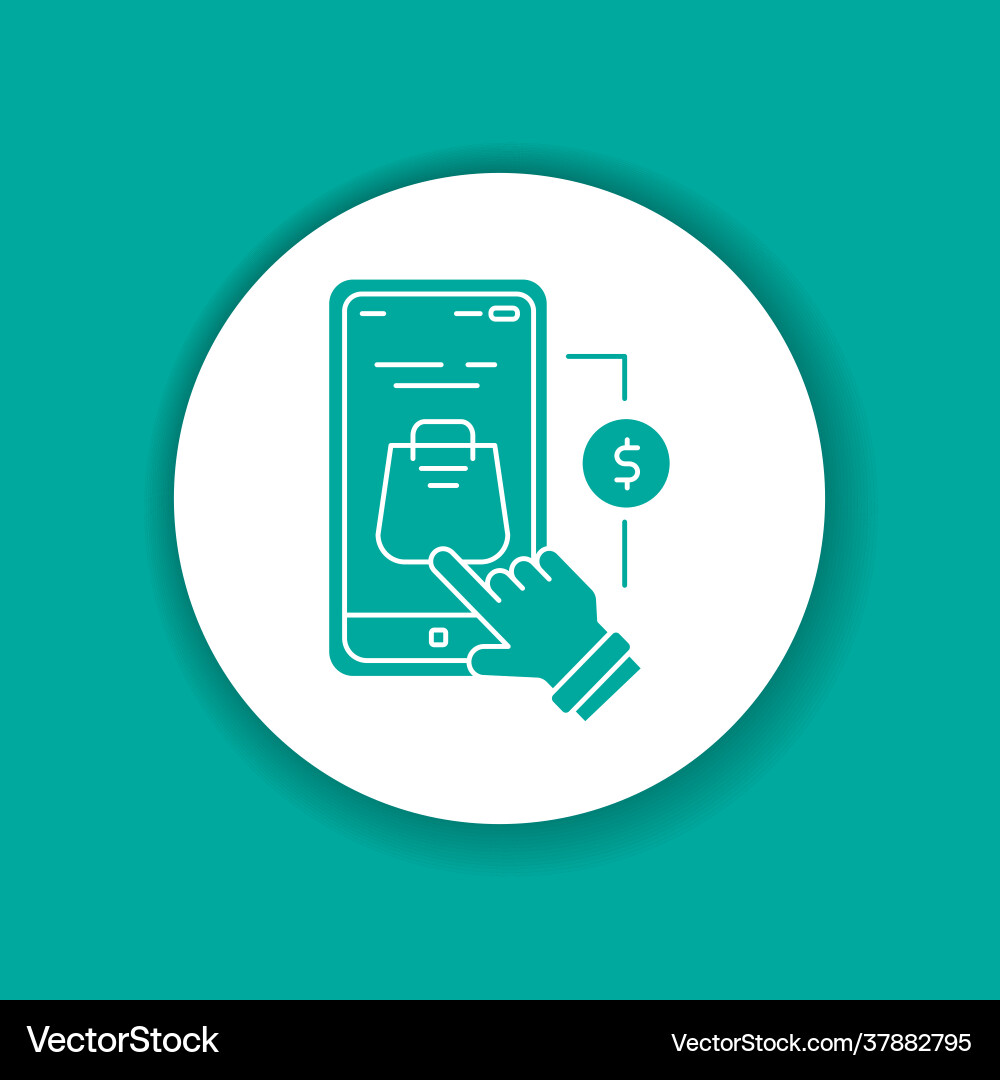 App purchase black line icon ui ux gui design Vector Image