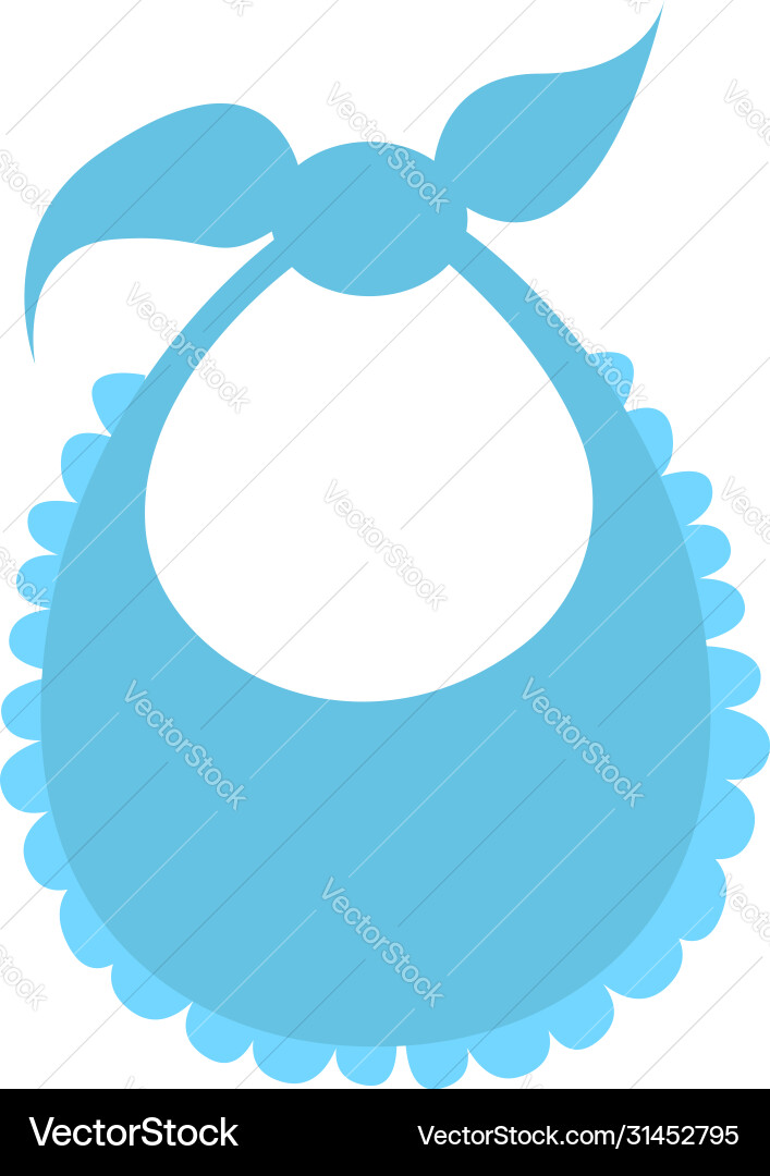 Baby napkin on white background Royalty Free Vector Image