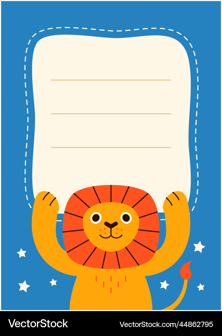 Hand drawn kids cards template Royalty Free Vector Image