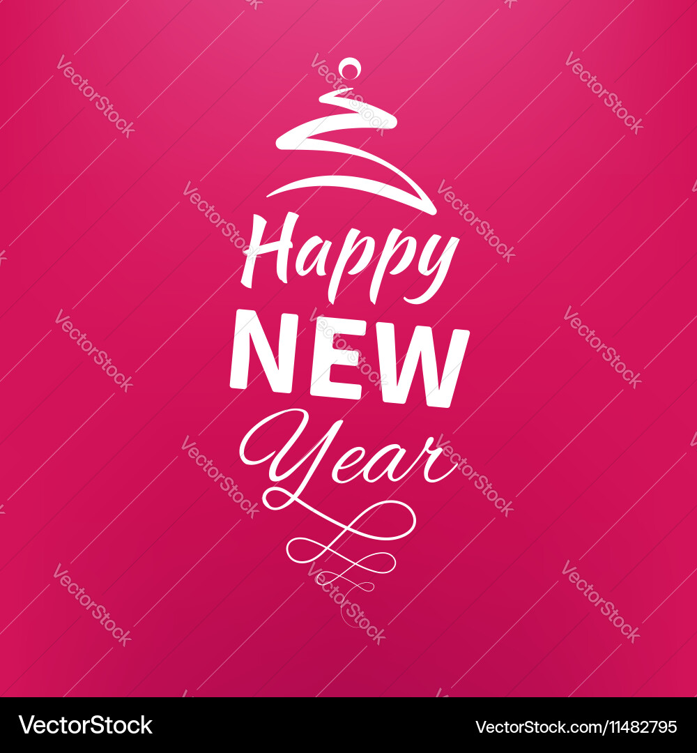 Happy new year card Royalty Free Vector Image - VectorStock