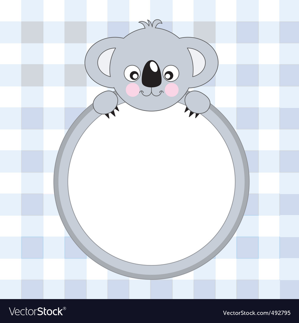 Koala frame Royalty Free Vector Image - VectorStock