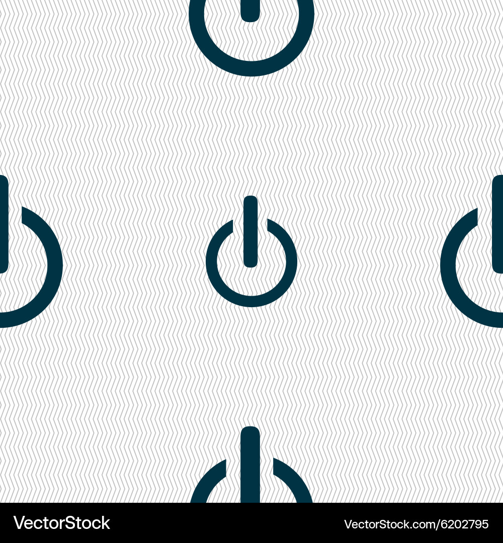 Power sign icon switch symbol seamless abstract Vector Image