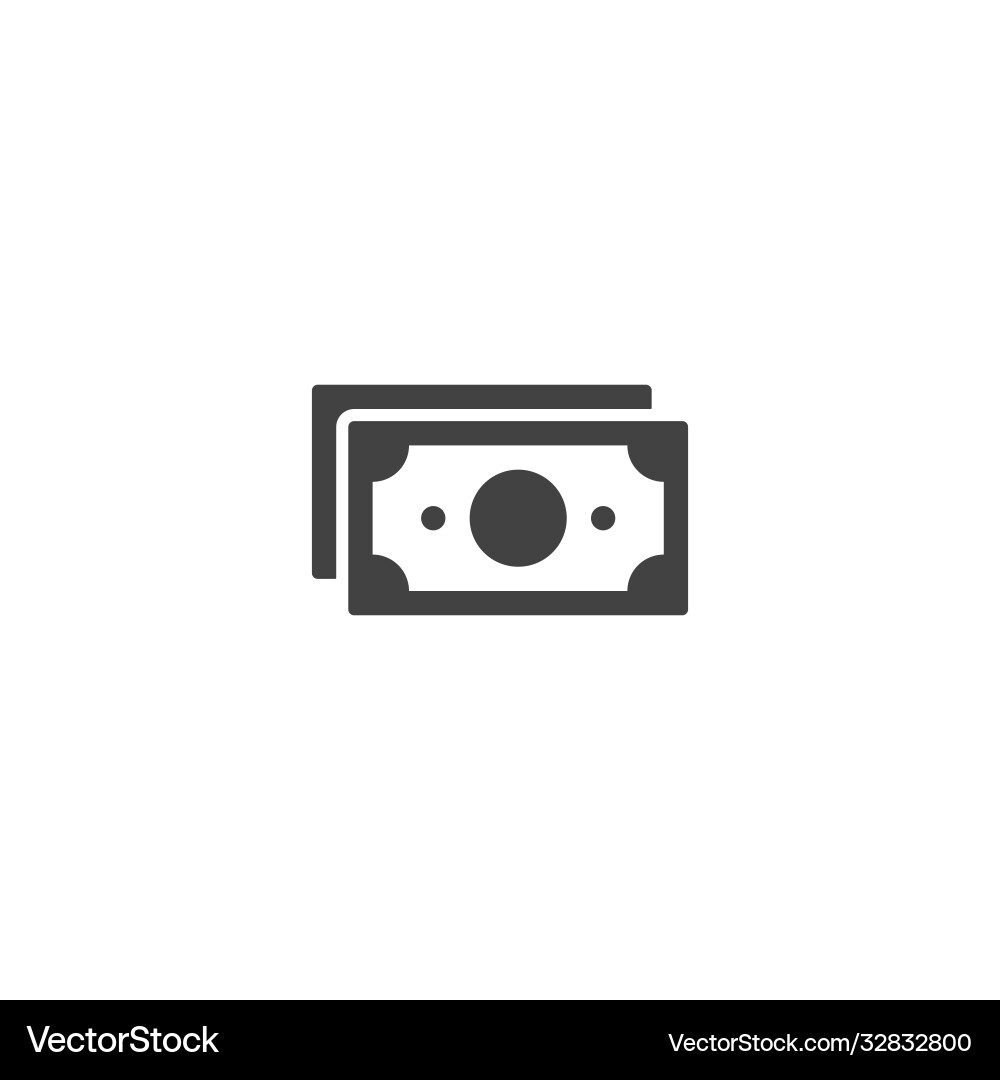 Cash money icon Royalty Free Vector Image - VectorStock