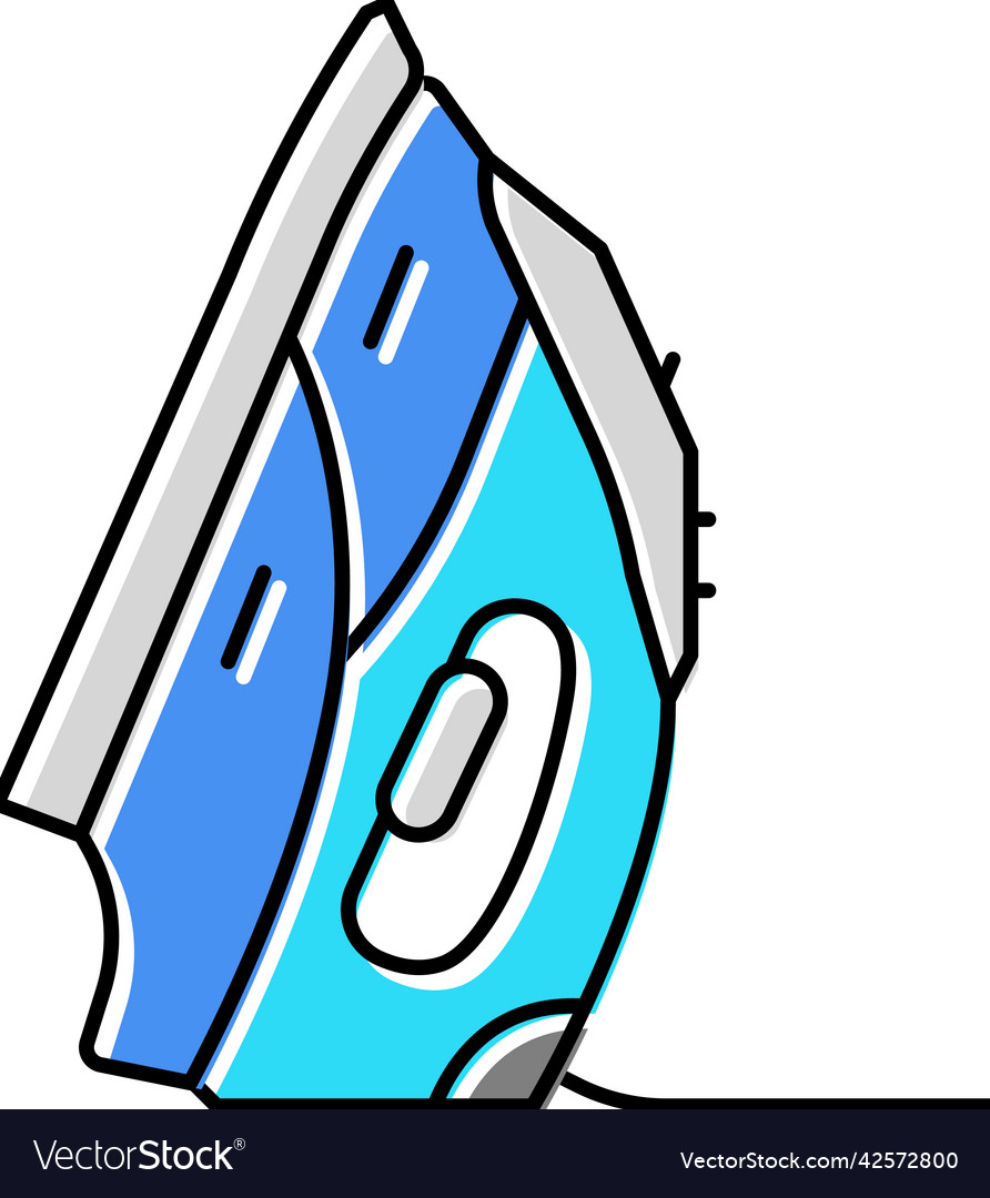 Iron device color icon Royalty Free Vector Image Iron device color icon Royalty Free Vector Image