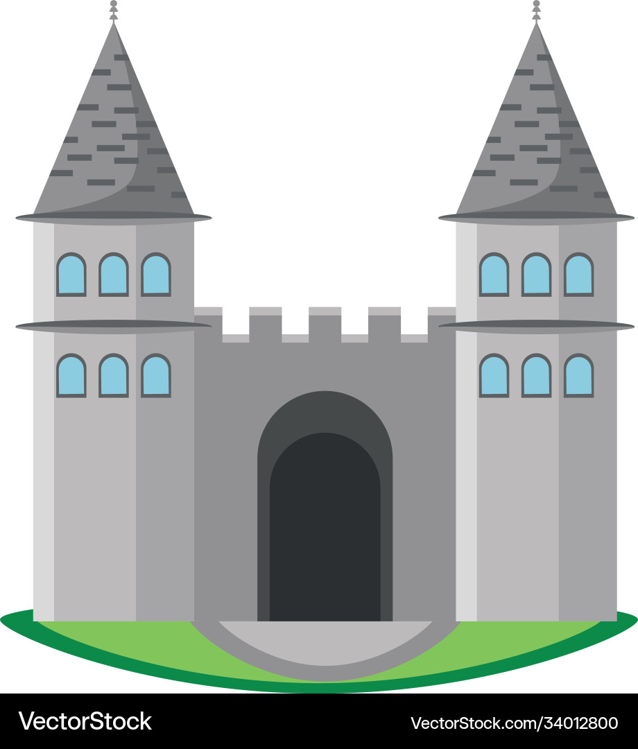 Turkish topkapi palace building detailed style Vector Image