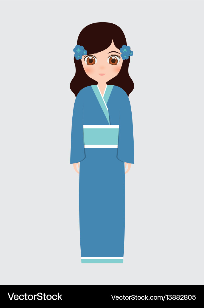 Japan girls design Royalty Free Vector Image - VectorStock