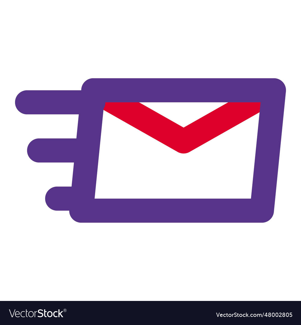 Mail a mode of delivering message Royalty Free Vector Image