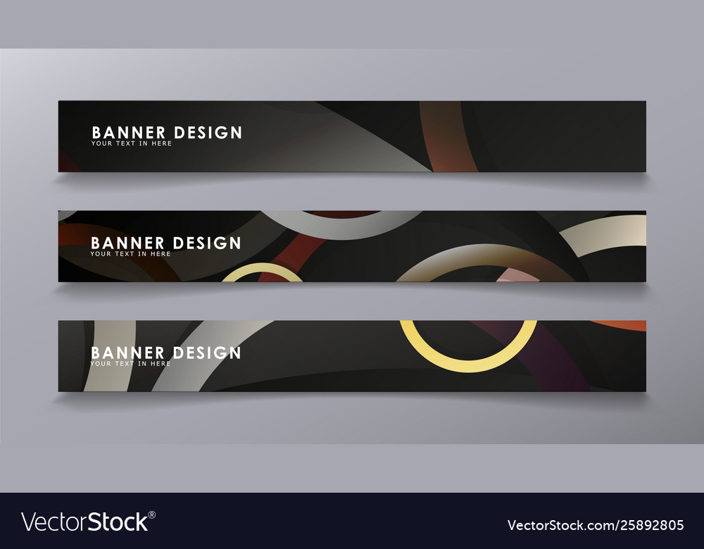Rectangular banners against background Royalty Free Vector