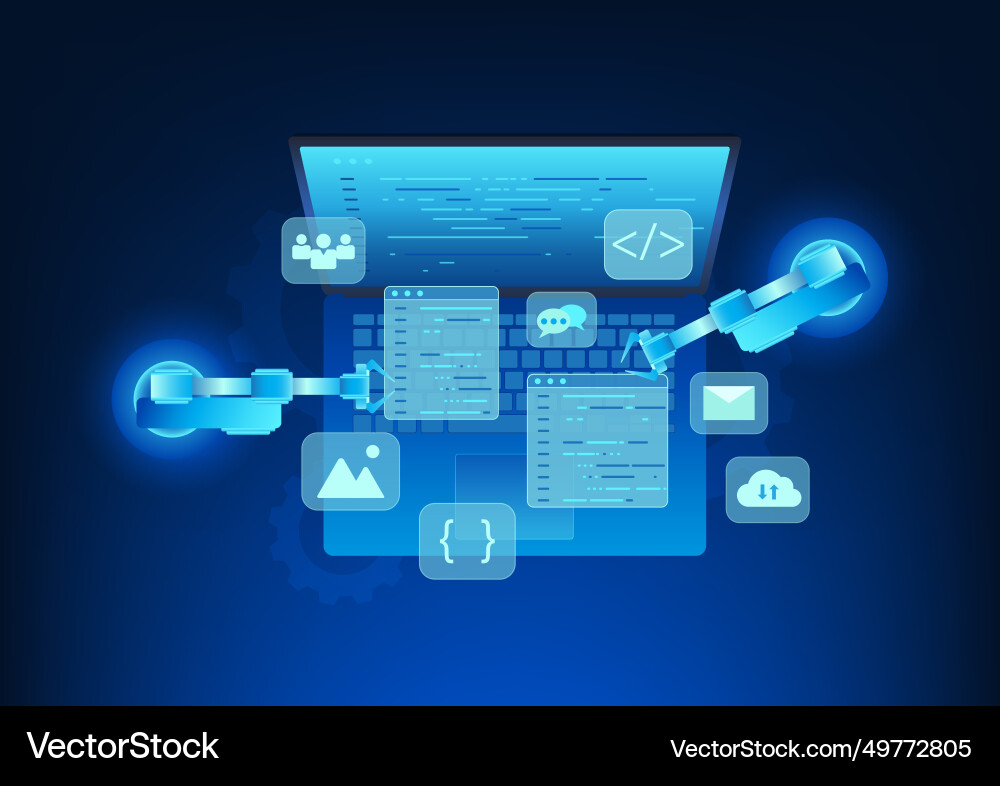Software technology developers who write Vector Image