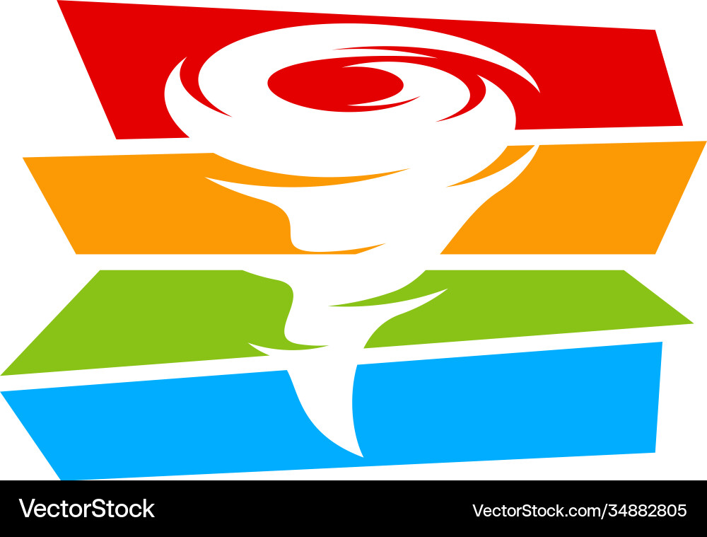 Tornado logo template creative logo Royalty Free Vector